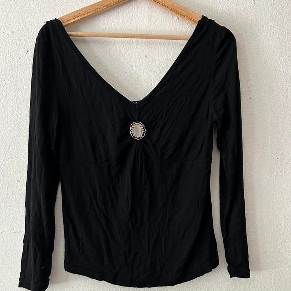 Tops | Cool Whimsigoth Long Sleeve Shirt With Cameo Detail | Poshmark